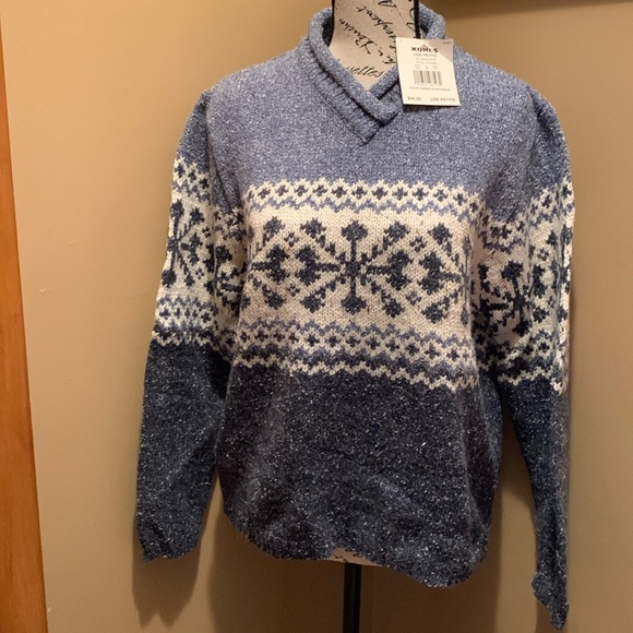 croft & barrow | Sweaters | Nwt Croft Borrow Petite Large Vneck Sweater ...